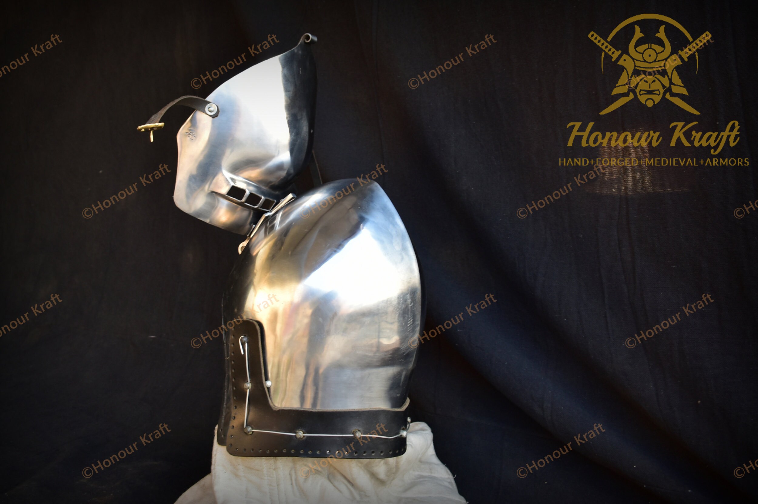 Medieval Helmet Steel German Bassinet Nuremburg Klapvisor - Etsy