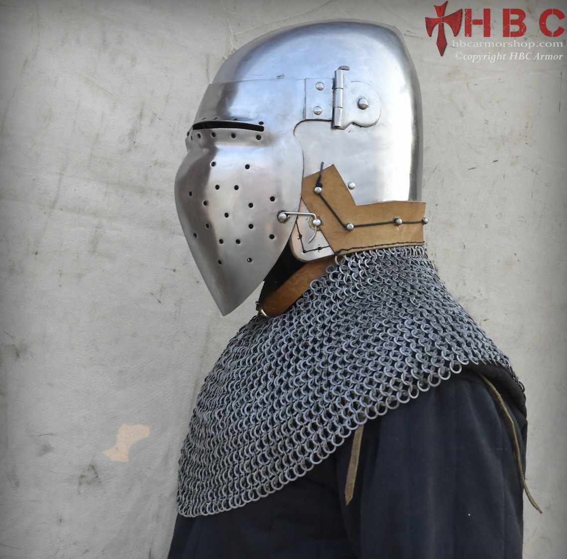 Steel Helmet Medieval German Bascinet Monkey Face Bascinet | Etsy