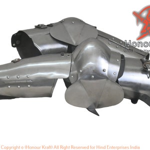 Steel Arms Armor Medieval Steel Arms Armour for Combat SCA HMB Buhurt ...