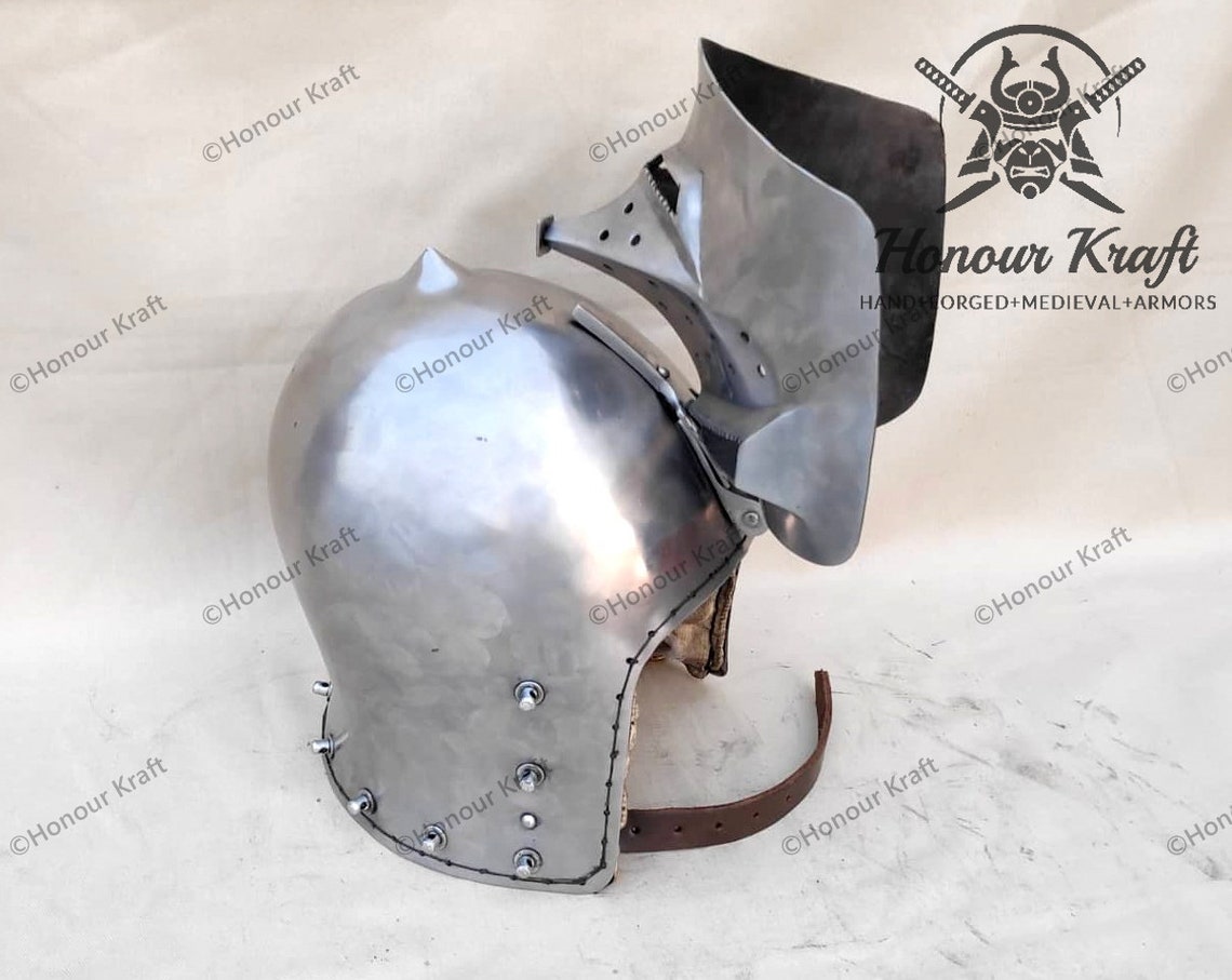 Medieval Beak Face Helmet Armour Steel Head Protection Armor - Etsy