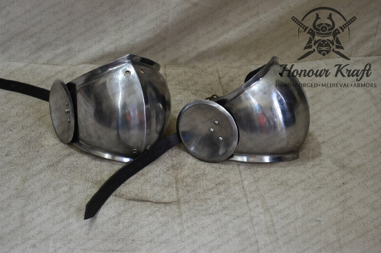 Steel Knee Armor Cops Armour Larp Renaissance Replica Sca - Etsy