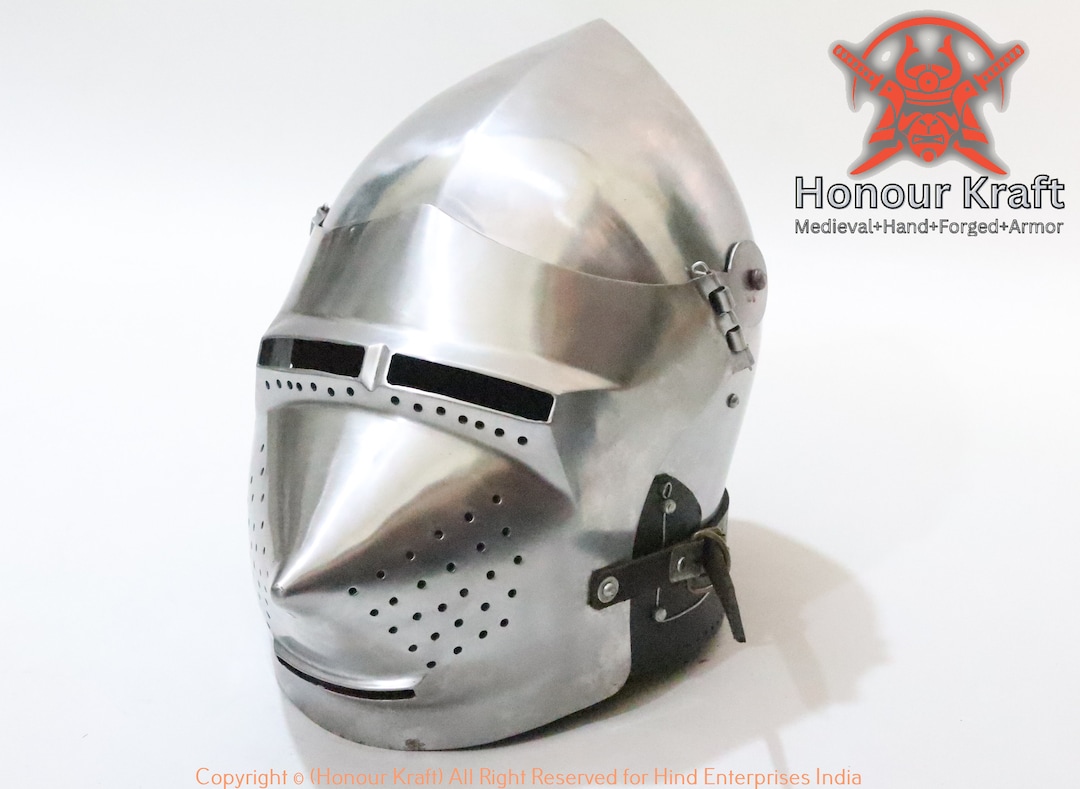 Medieval Houndskull Bascinet Helmet: SCA Reenactment Armor - Etsy