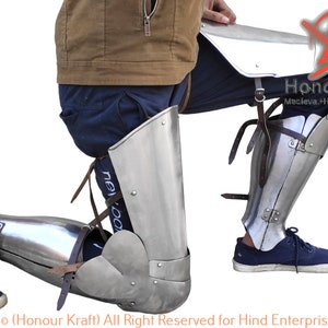 Medieval Steel Leg Full Leg Armour Historical 16th Century Augsburg ...