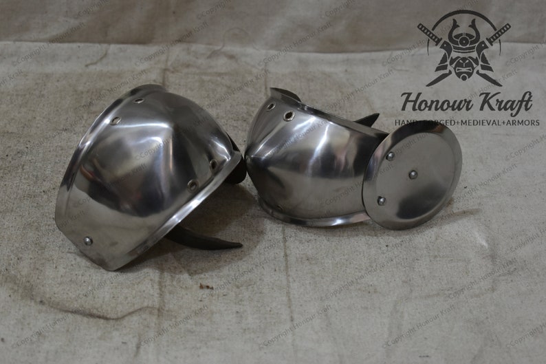 Steel Armor Elbow Cops Pointy Elbow Steel Armor Pair for SCA & - Etsy