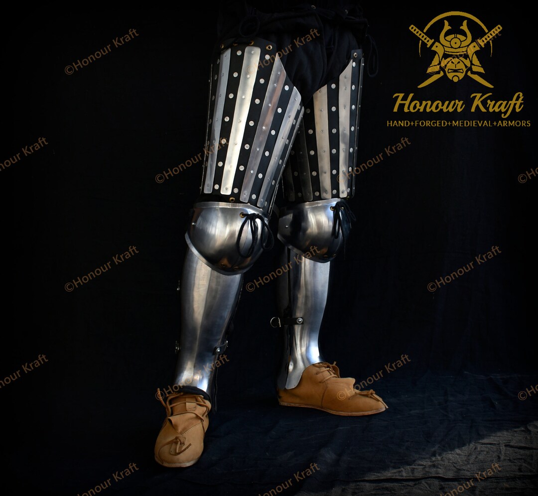 Leg Armor Steel Full Leg Armour With Anatomical Shin & - Etsy
