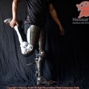 Steel Full Leg Armor for Buhurt Combat Heavy Fighting Augsburg Thigh ...