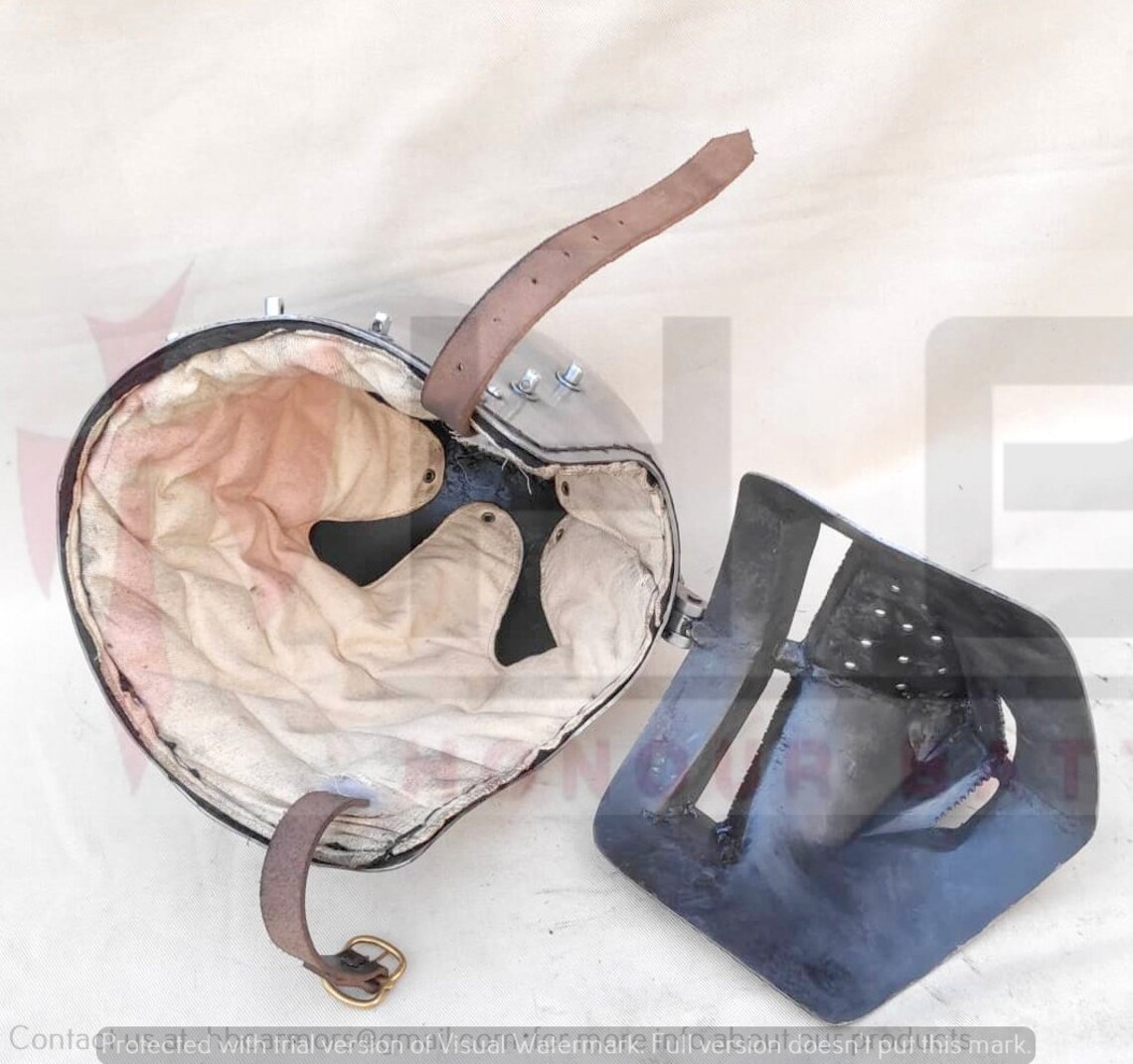 Medieval Beak Face Helmet Armour Steel Head Protection Armor | Etsy