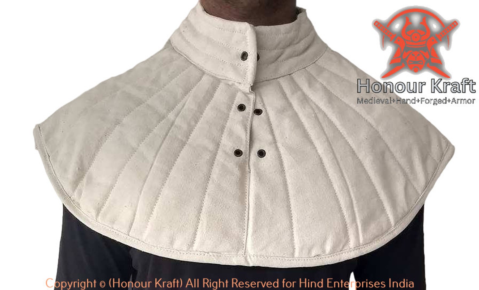Medieval Padded Collar for SCA & Reenactment Medieval Costume LARP - Etsy
