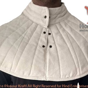 Medieval Padded Collar for SCA & Reenactment Medieval Costume LARP - Etsy