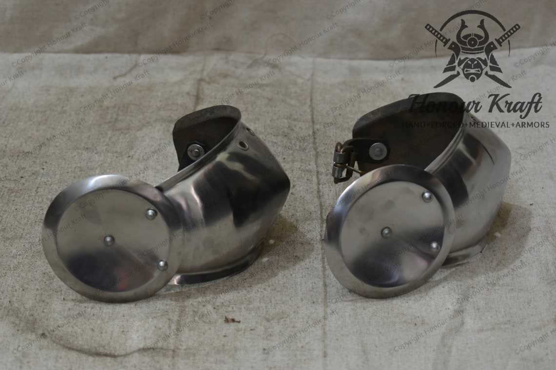 Steel Armor Elbow Cops Pointy Elbow Steel Armor Pair for SCA & - Etsy