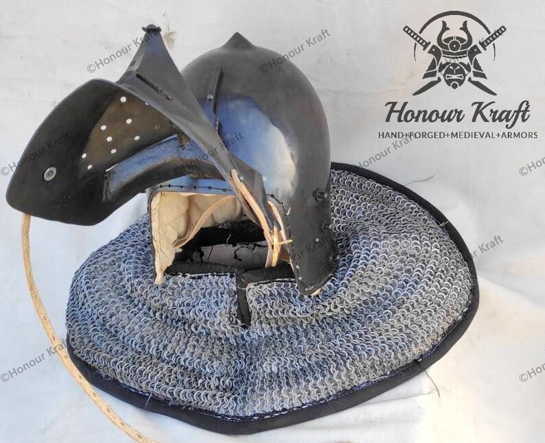 Medieval Beak Face Helmet Armour Steel Head Protection Armor - Etsy