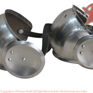 Steel Knee Armor Cops Armour Larp Renaissance Replica Sca Combat Steel ...