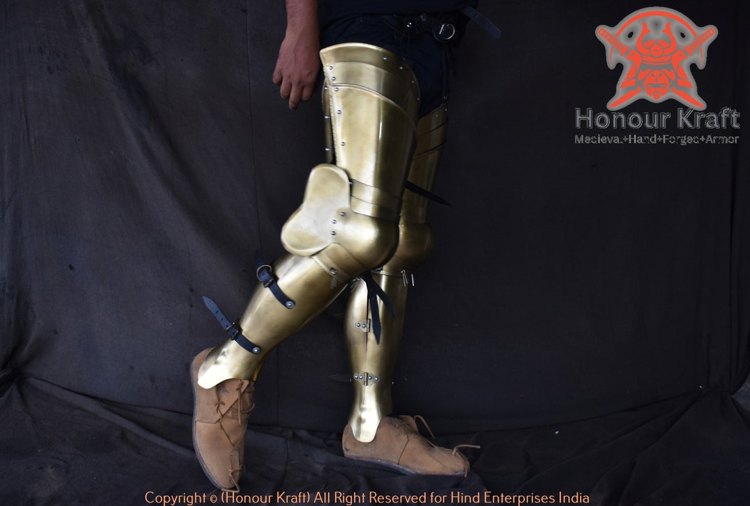 Medieval Steel German Legs Armour for Combat Buhurt Armour Fighting ...