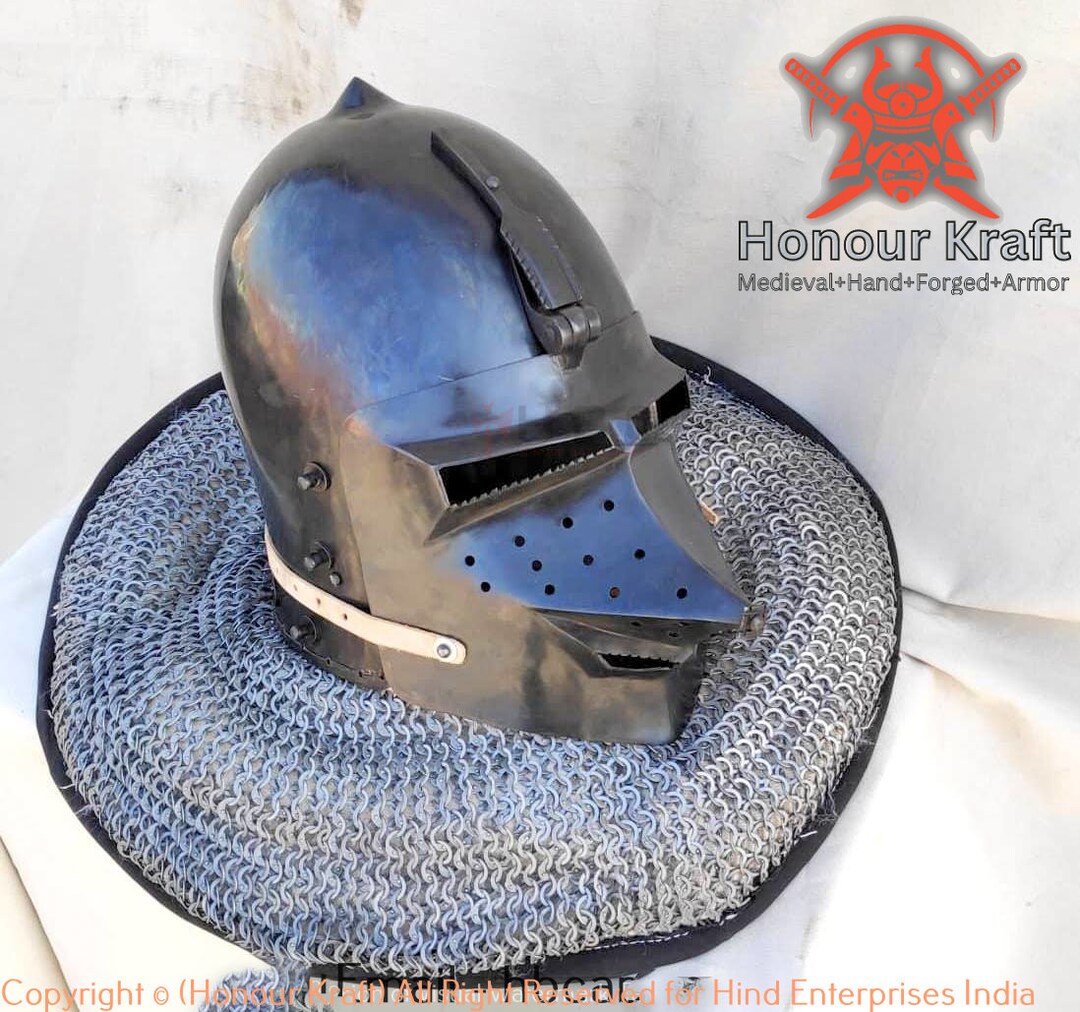 Medieval Beak Face Helmet Armour Steel Head Protection Armor - Etsy