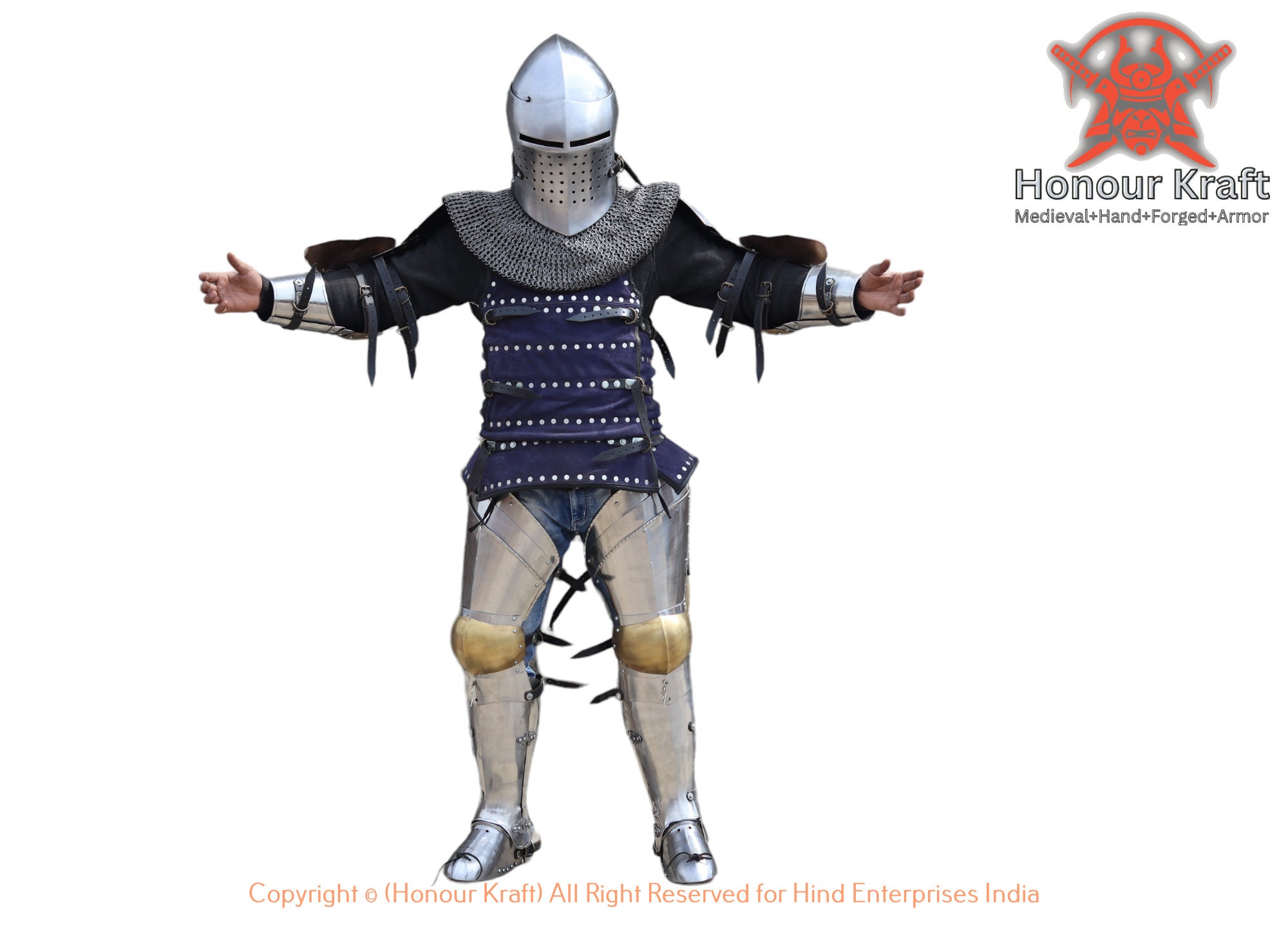 Buhurt Full Armor Suit: Medieval Combat HMB SCA Armor Kit - Etsy