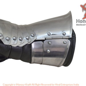 Steel Gauntlets Armour Reenactment Gauntlet Pair Medieval Gauntlet ...