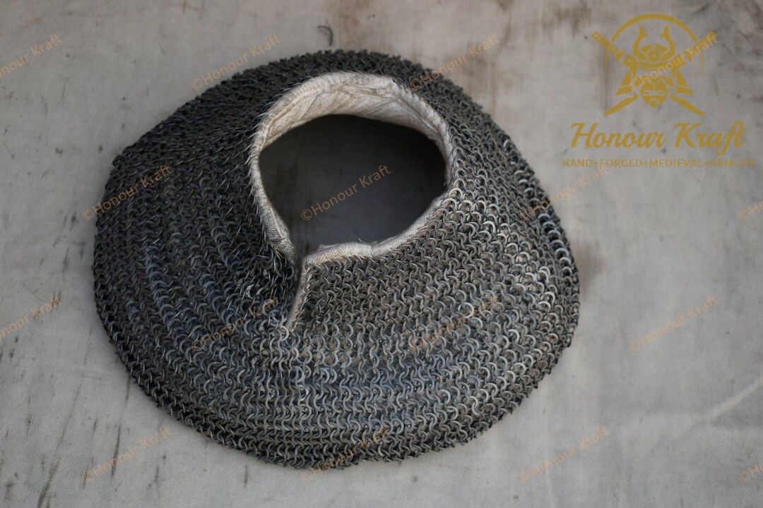 Medieval Chainmail Coif Neck Protection Armour for Neck Spine - Etsy