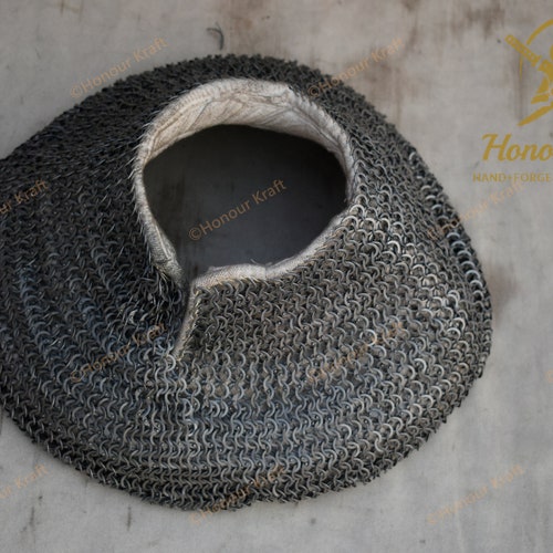Medieval Chainmail Coif Neck Protection Armour for Neck Spine - Etsy