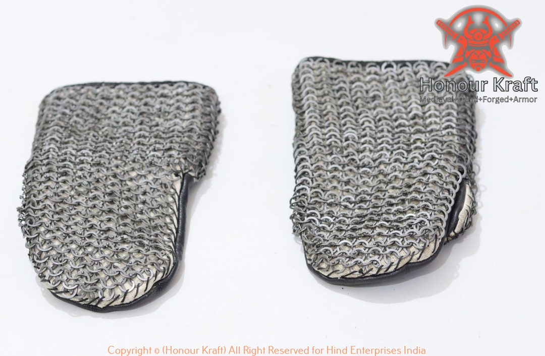 Medieval Hand Armor Chainmail Mitten Gloves for Reenactment & Larp - Etsy