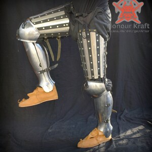 Leg Armor Steel Full Leg Armour With Anatomical Shin & Splinted Thai ...