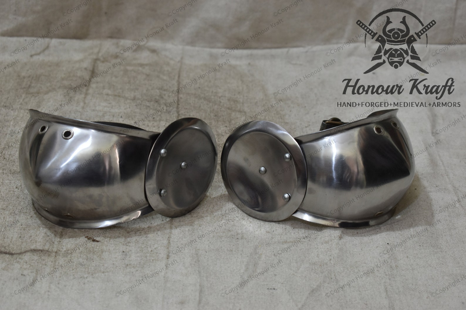 Steel Armor Elbow Cops Pointy Elbow Steel Armor Pair for SCA & - Etsy