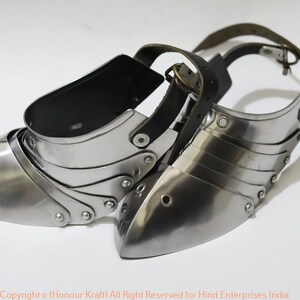 Steel Sabaton Pair Armour for Buhurt SCA Reenactment Medieval ...
