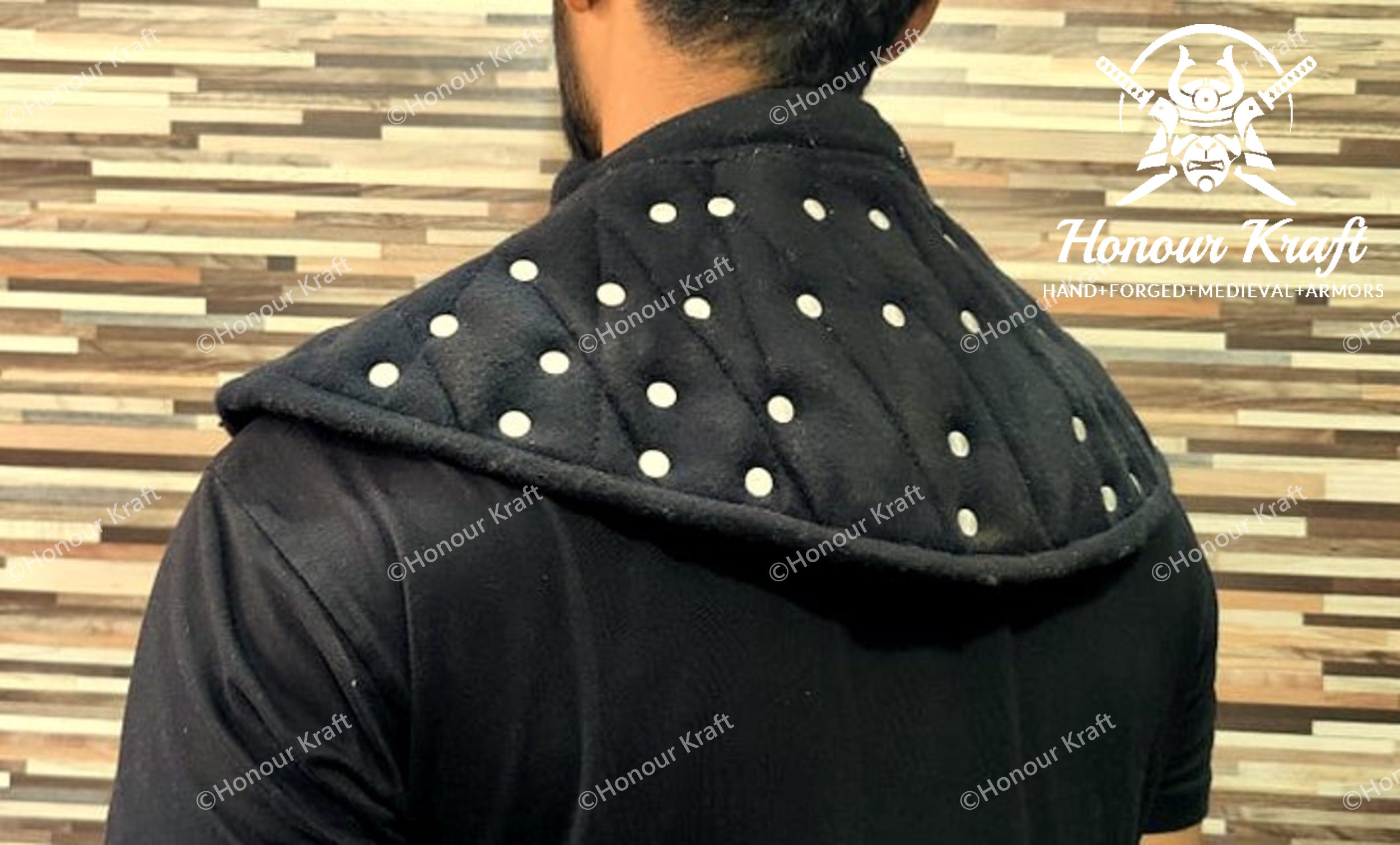 Medieval Neck Armor Brigandine Collar Hidden Steel Plated - Etsy