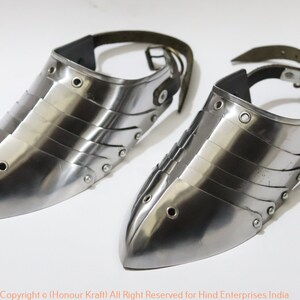 Steel Sabaton Pair Armour for Buhurt SCA Reenactment Medieval ...