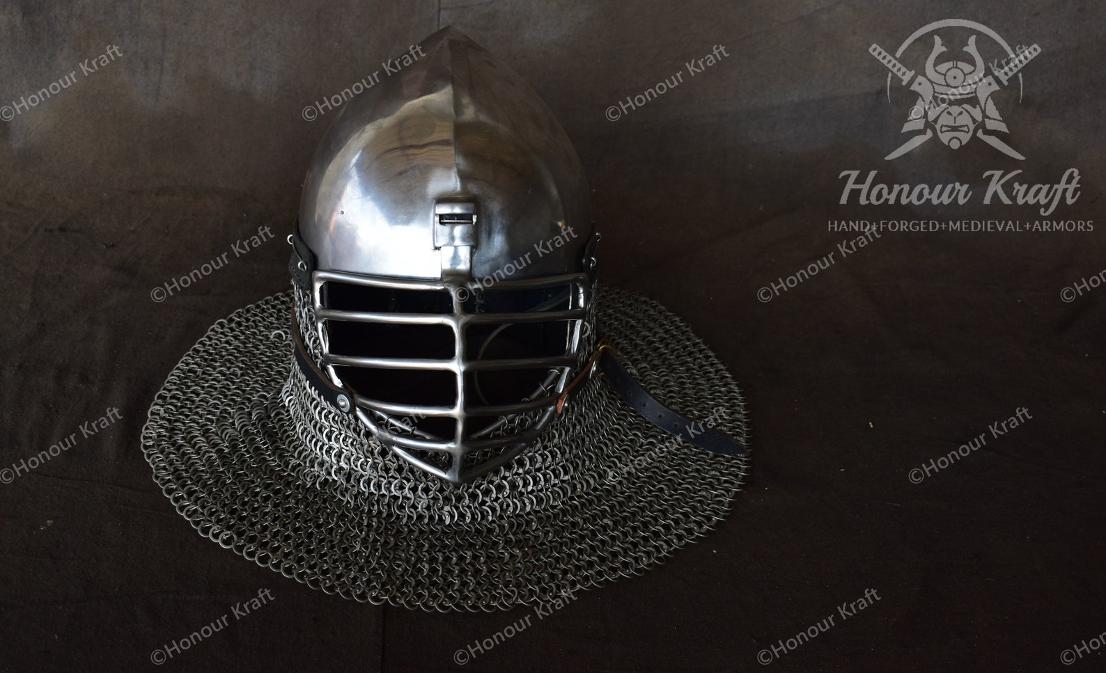 Medieval Steel Helmet Armour for SCA Combat Helmet Steel - Etsy