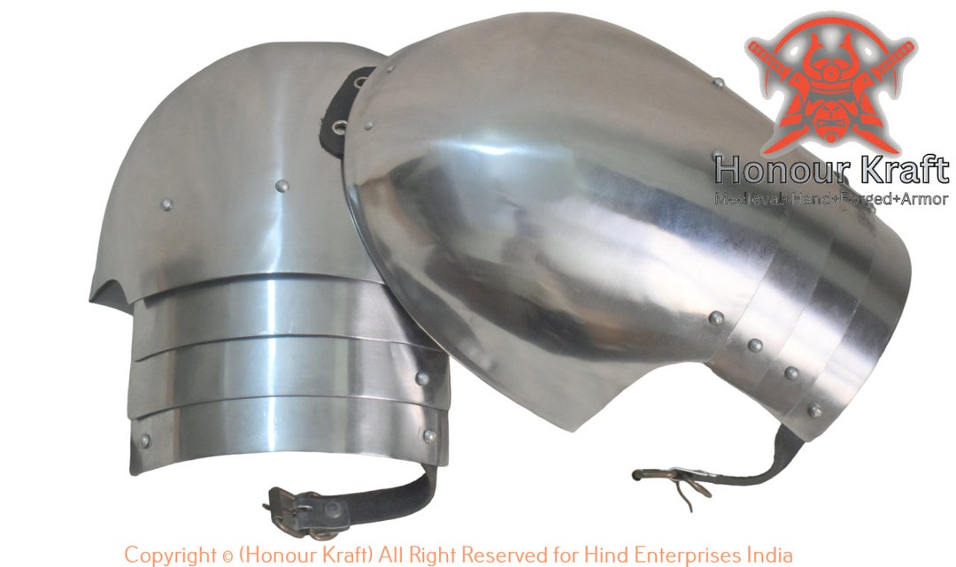 Medieval Armour Steel Shoulder Armour Pauldron for Fighting Buhurt ...