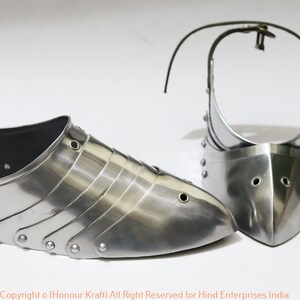 Steel Sabaton Pair Armour for Buhurt SCA Reenactment Medieval ...