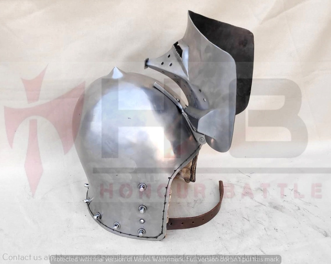 Medieval Beak Face Helmet Armour Steel Head Protection Armor | Etsy