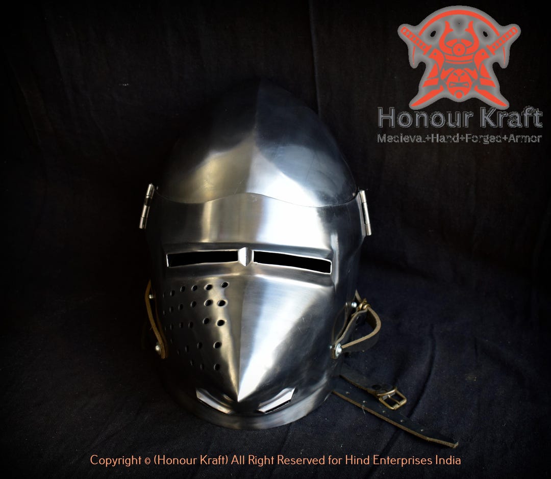 Hounskull Armor Bascinet Helmet for Reenactment & Medieval Events - Etsy