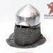 Medieval Beak Face Helmet Armour Steel Head Protection Armor SCA Combat ...