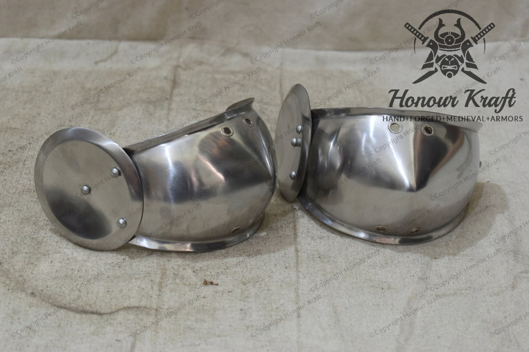 Steel Armor Elbow Cops Pointy Elbow Steel Armor Pair for SCA & - Etsy