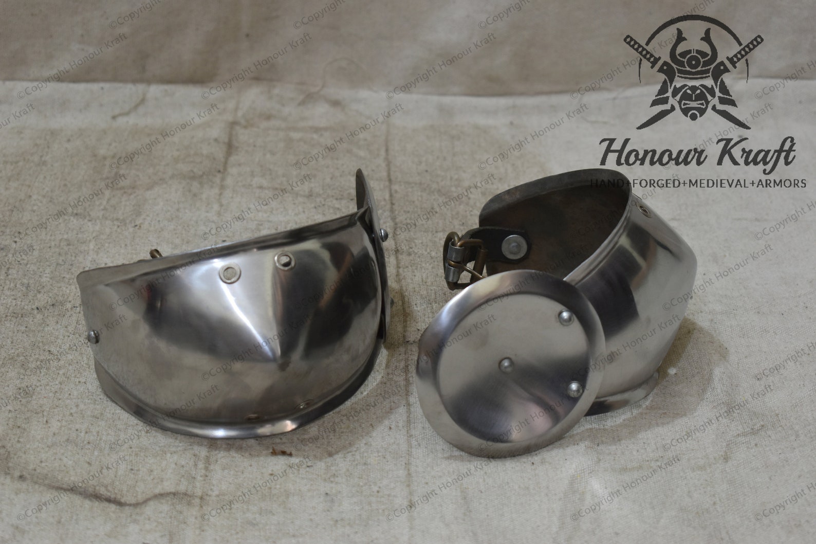 Steel Armor Elbow Cops Pointy Elbow Steel Armor Pair for SCA & - Etsy