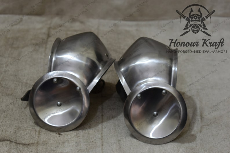 Steel Armor Elbow Cops Pointy Elbow Steel Armor Pair for SCA & - Etsy