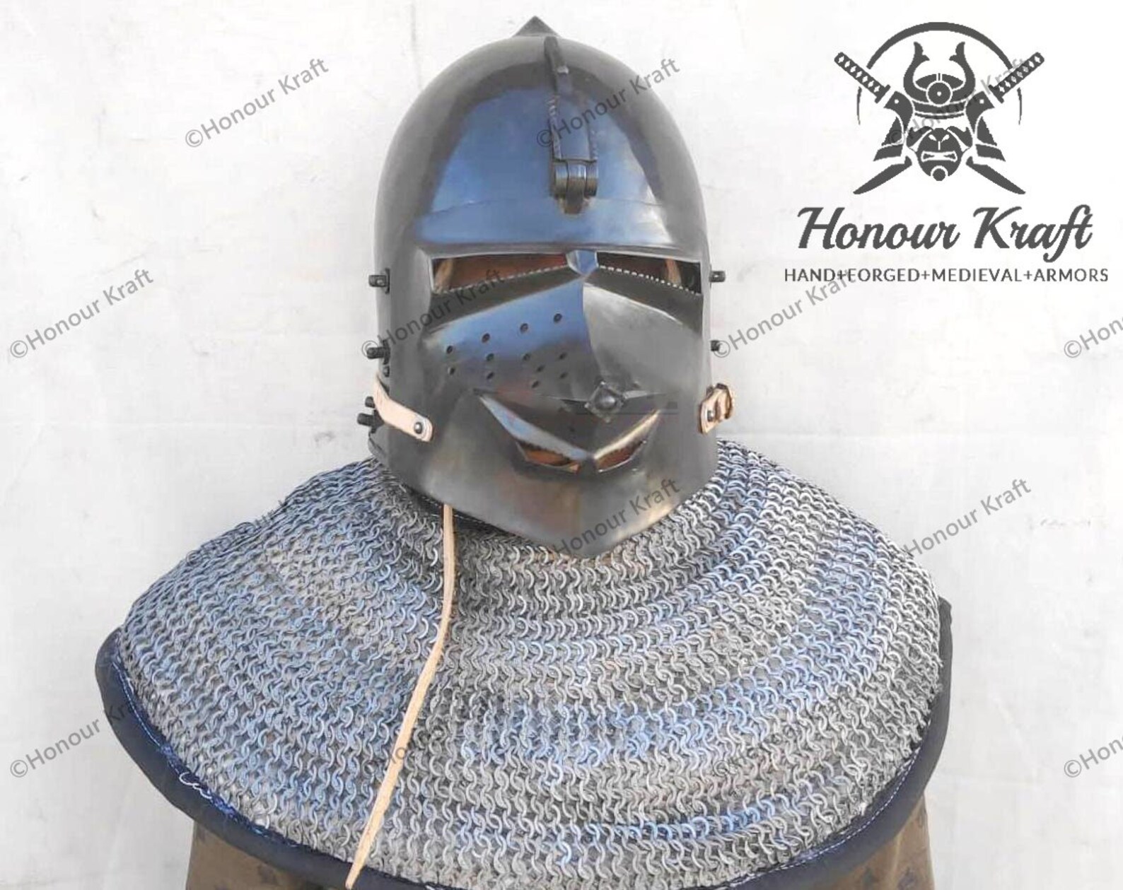 Medieval Beak Face Helmet Armour Steel Head Protection Armor - Etsy