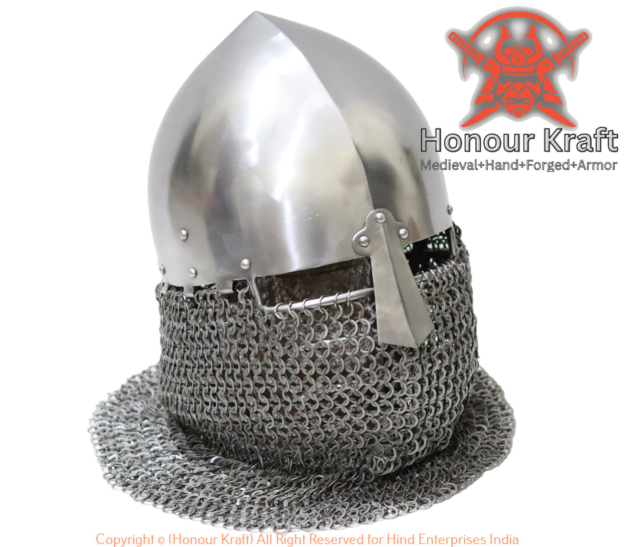 Medieval Steel Conical Helmet: SCA Combat Armor, 14 Gauge - Etsy