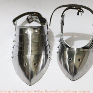 Steel Sabaton Pair Armour for Buhurt SCA Reenactment Medieval ...