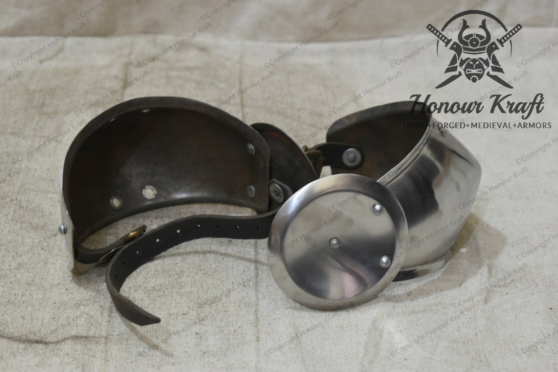 Steel Armor Elbow Cops Pointy Elbow Steel Armor Pair for SCA & - Etsy