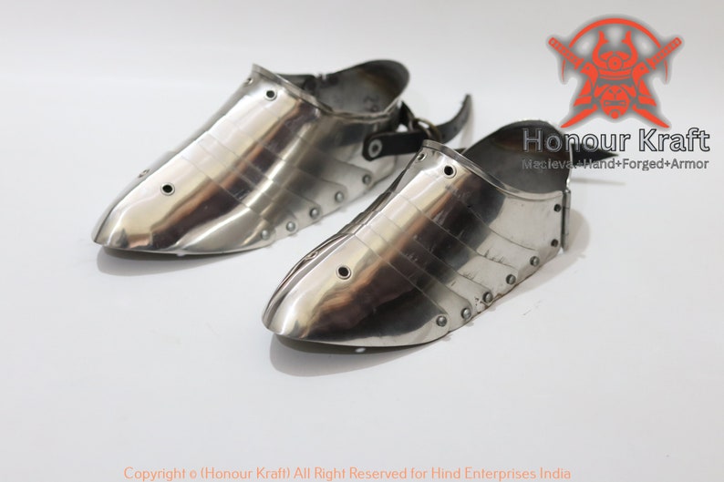 Steel Sabaton Armor: Medieval Combat Foot Protection - Etsy