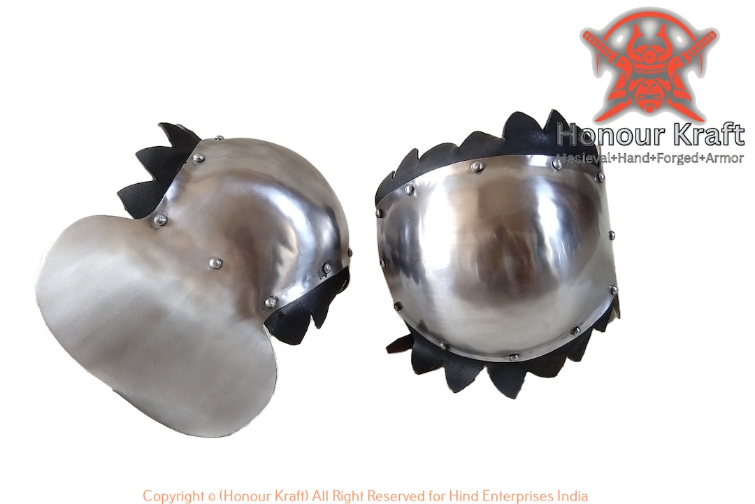 Steel Armor Medieval Steel Knee Cops Historical 14th Century Armour for ...