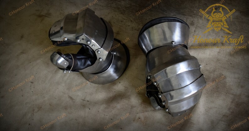 Steel Gauntlet Mitten Armour Pair Gauntlets for Medieval - Etsy