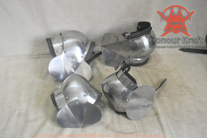 Steel Knight Armor: Medieval Elbow & Knee Cops for Buhurt SCA Combat - Etsy