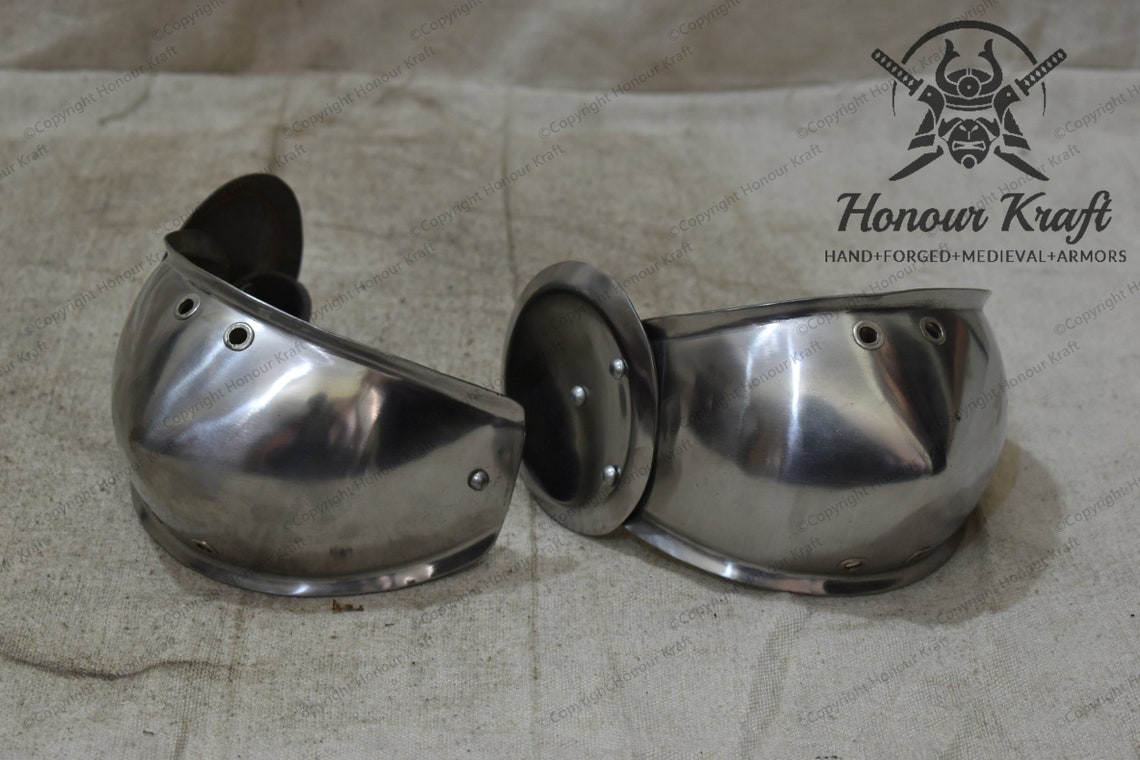 Steel Armor Elbow Cops Pointy Elbow Steel Armor Pair for SCA & - Etsy