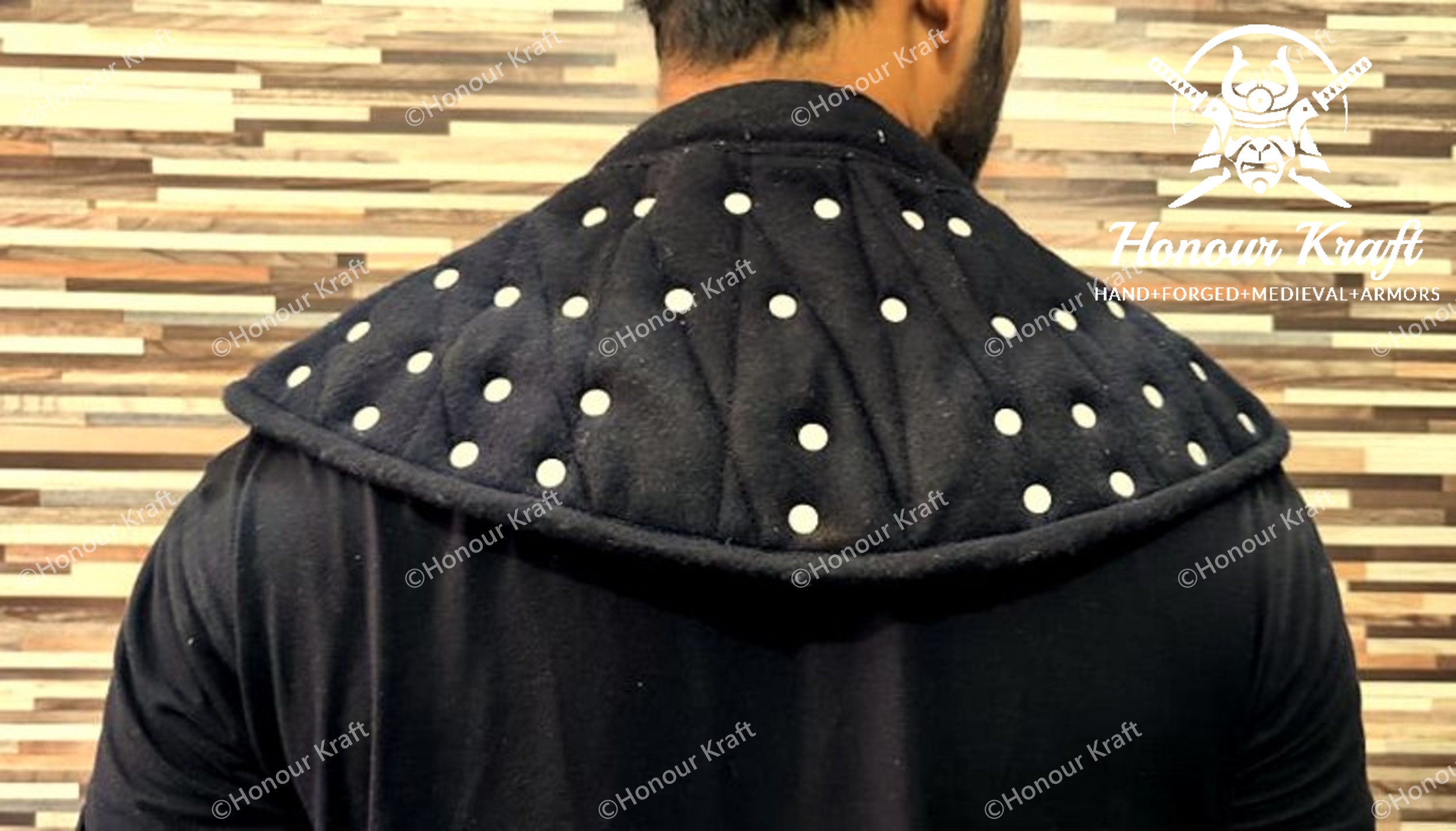 Medieval Neck Armor Brigandine Collar Hidden Steel Plated - Etsy