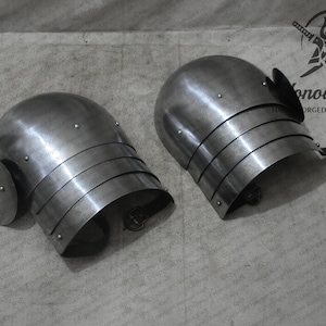 Steel Pauldron Shoulder Armor Medieval Combat SCA Buhurt - Etsy