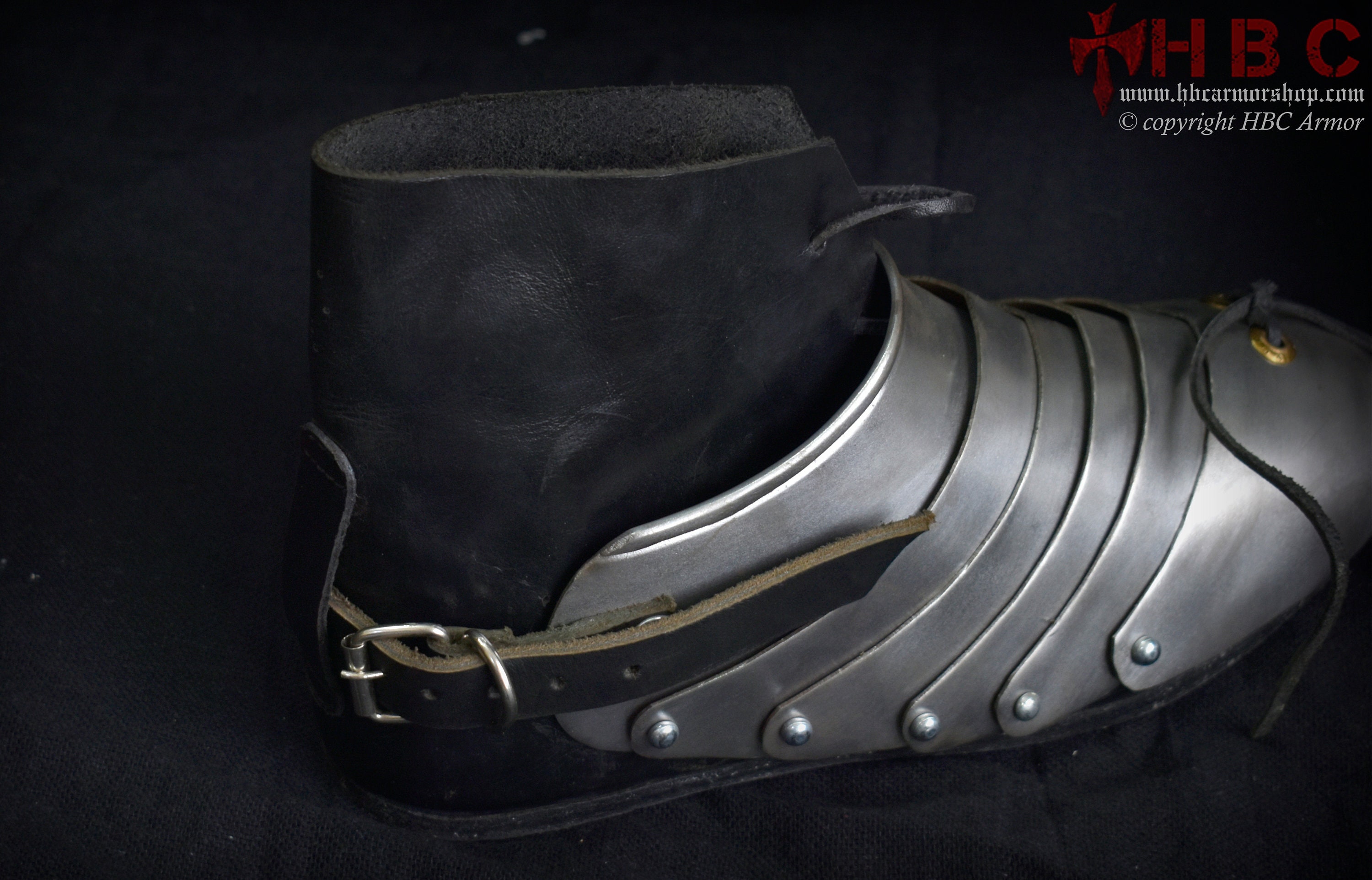 Armor Steel Sabaton foot armour with leather shoes Medieval | Etsy