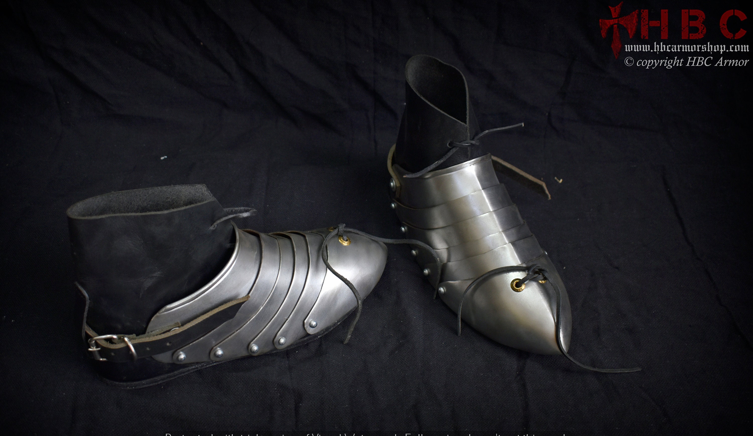 Armor Steel Sabaton foot armour with leather shoes Medieval | Etsy